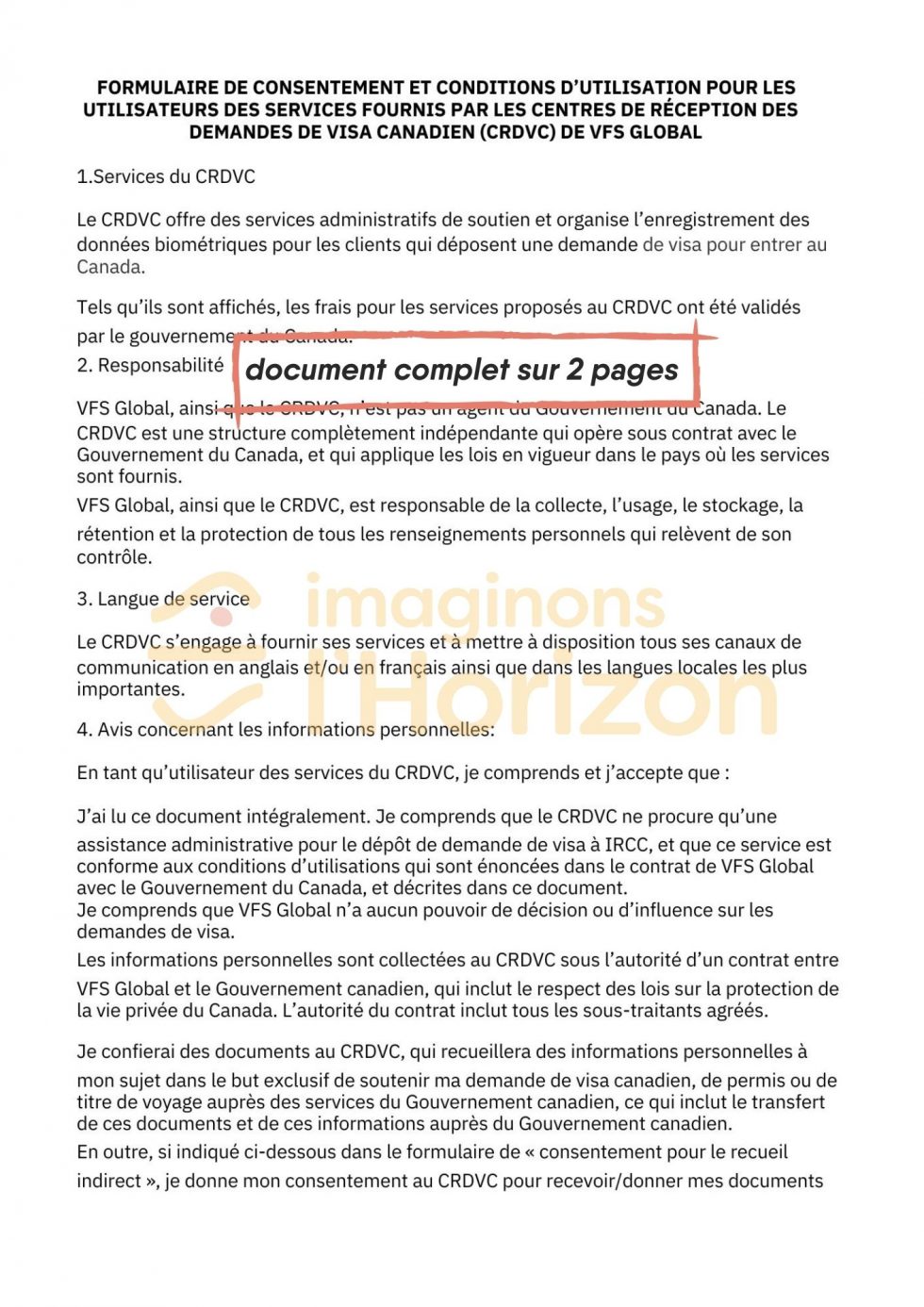 Canada - Tout savoir sur les données biométriques - Imaginons l'Horizon